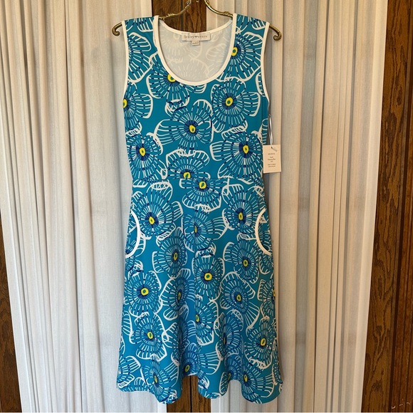 Lesley Evers | Dresses | Lesley Evers Primrose Blue Hazel Fit Flare ...